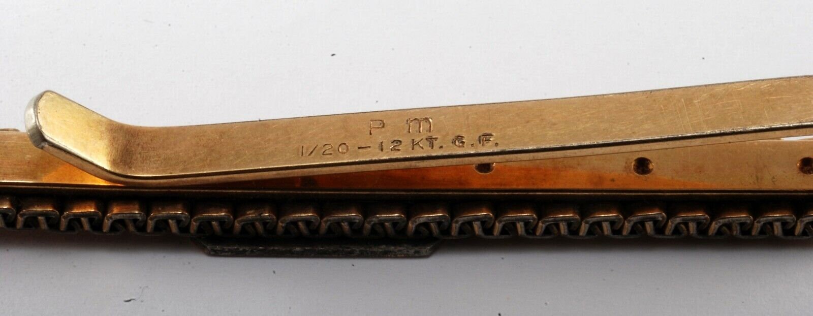 Vintage PM Signed 1/20 12 Kt. Gf. Chain Link Design Engravable - Etsy