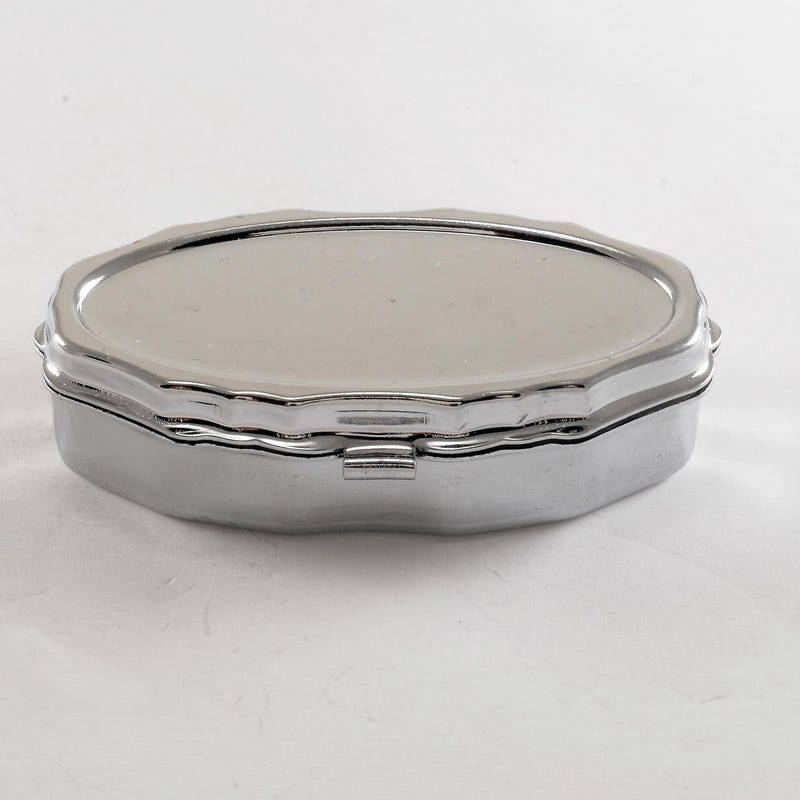 Silver Pill Box - Etsy