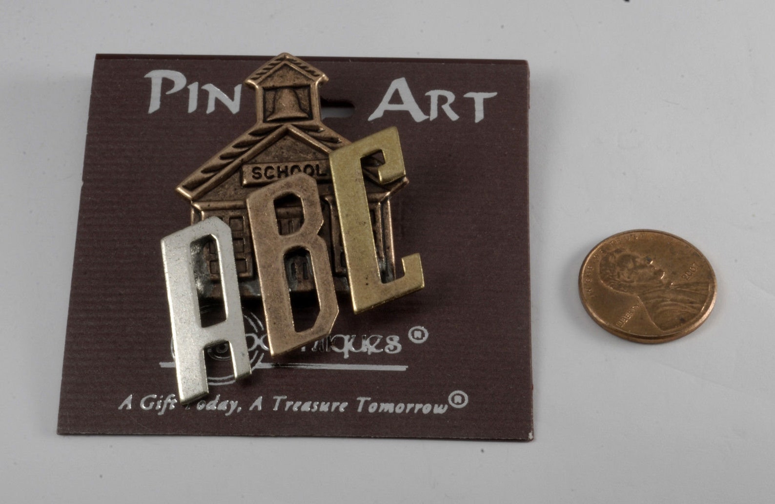 Pin Art Teacher abc School House Pin Made by | Etsy