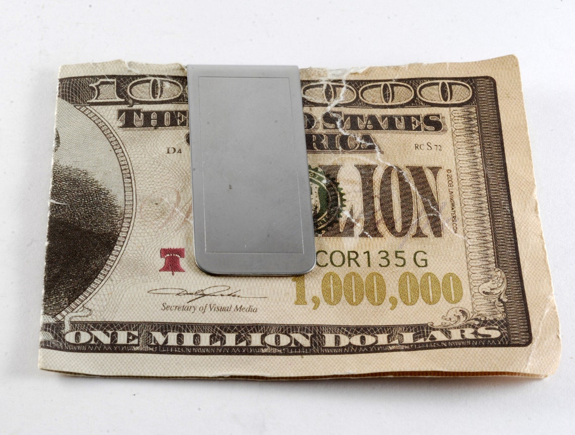 Vintage Silver Plated Classic Design Money Clip Plain Silver Plated ...