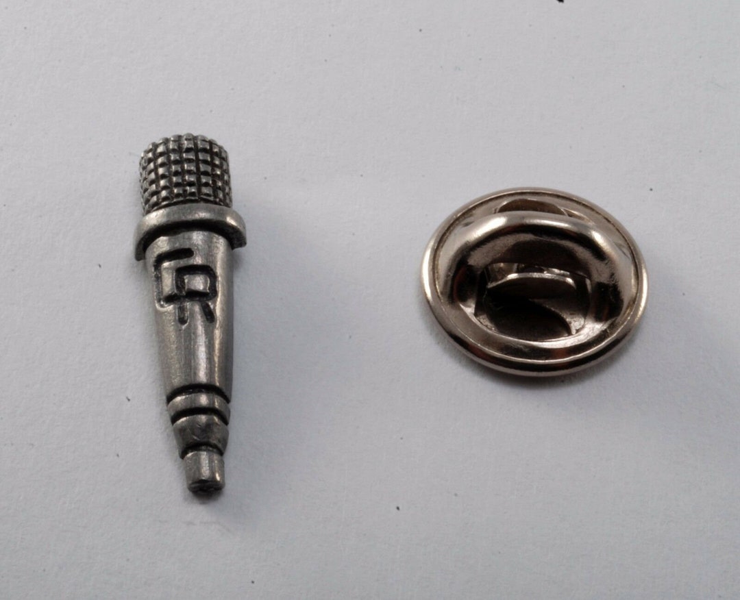 Vintage "cr" Microphone MIC Studio Style Microphone Pin Back - Etsy