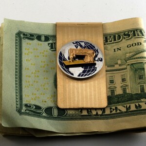 Singer Sewing Machine "slant Needle Club" Signed 1/20 12K Money Clip ...