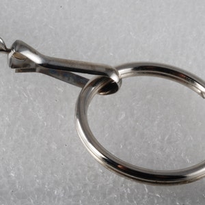 Vintage Signed "earth" Brand Silver Plated Metal Shoe Key Ring Chain ...