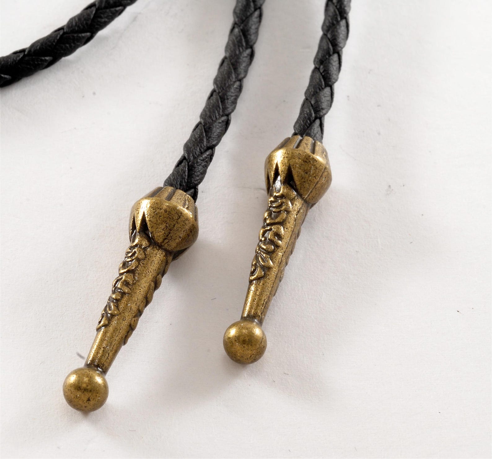 Vintage Western Bull Head Bolo Tie Bronze Tone Retro Cowboy Neck Tie ...