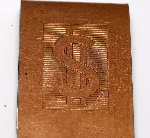 Vintage Collectible Antique Solid Copper Dollar Sign Money | Etsy