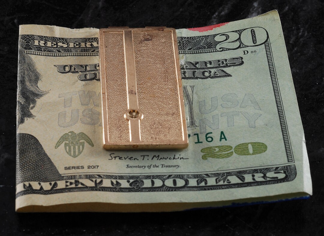 Very Old Vintage ANSON Raw Brass Money Clip New Old Stock Pat.3,049,772 ...