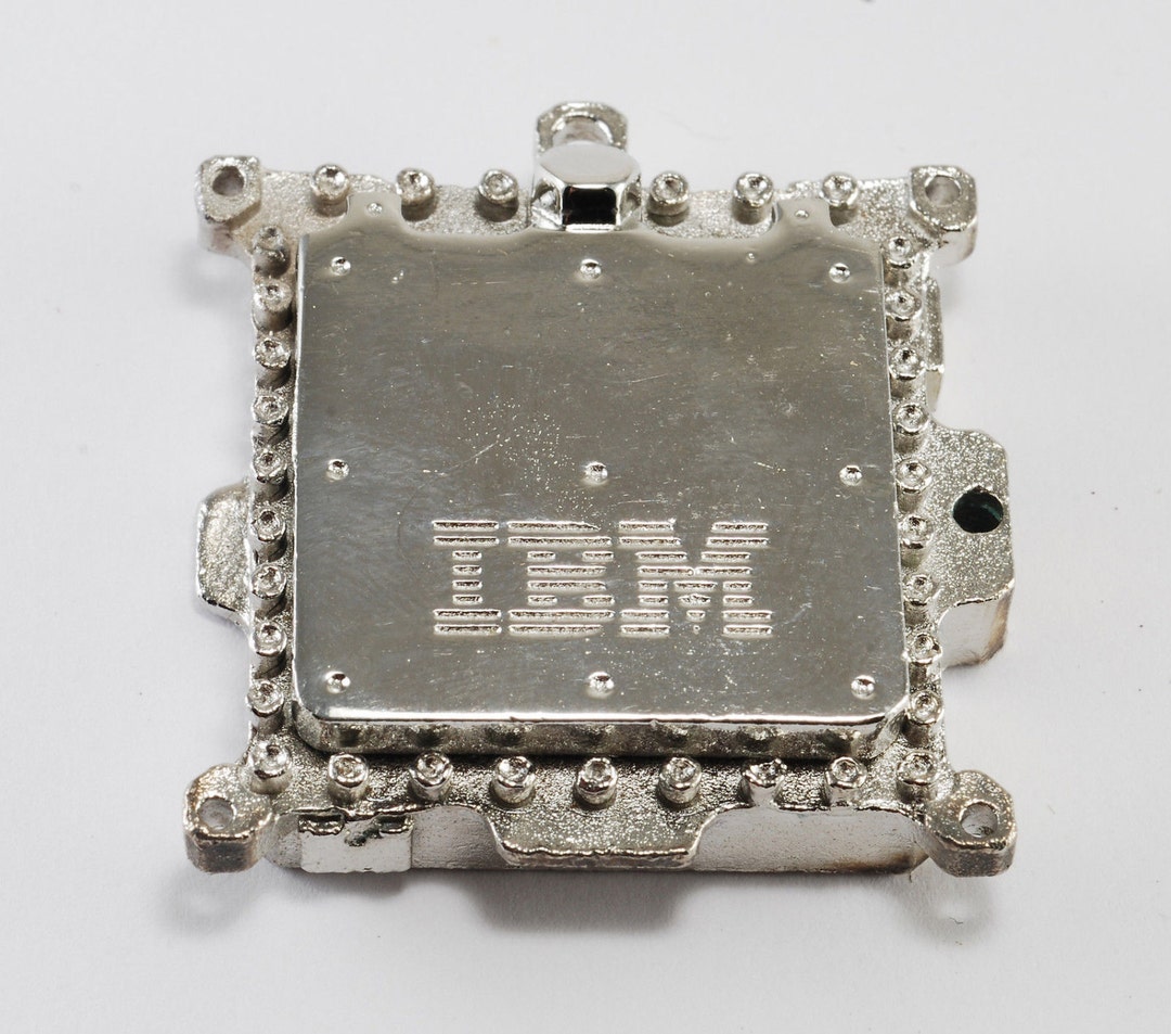 IBM Circuit Board Chip Metal 2 Two Tone Pendant Charm Steam Punk ...