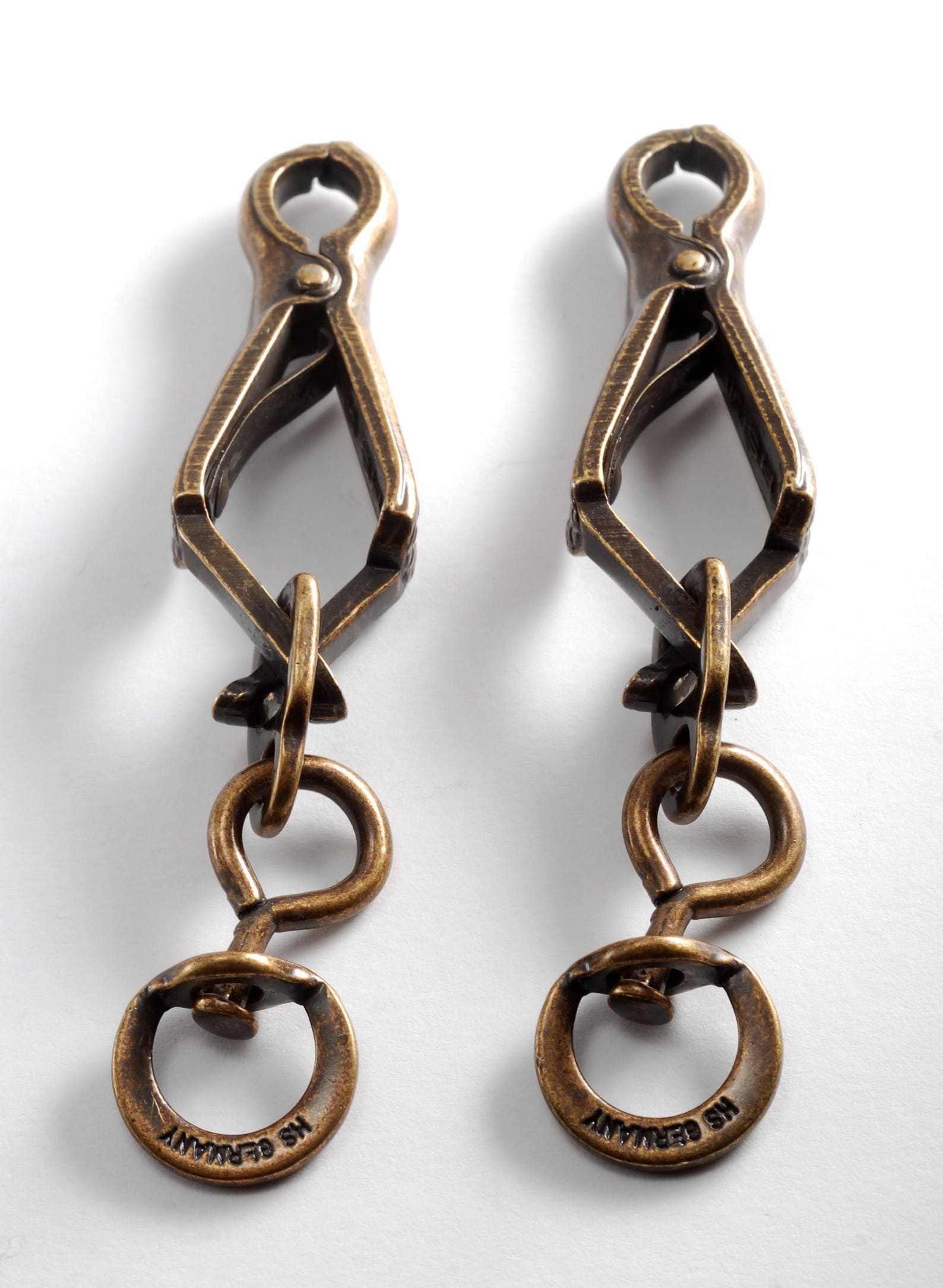 Pair of Very Old Vintage Bronze Plated Steel Key FOB Clasp for - Etsy