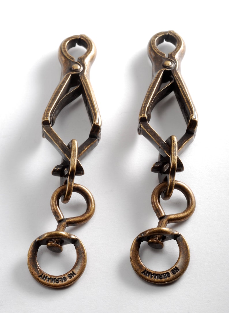 Pair of Very Old Vintage Bronze Plated Steel Key FOB Clasp for - Etsy