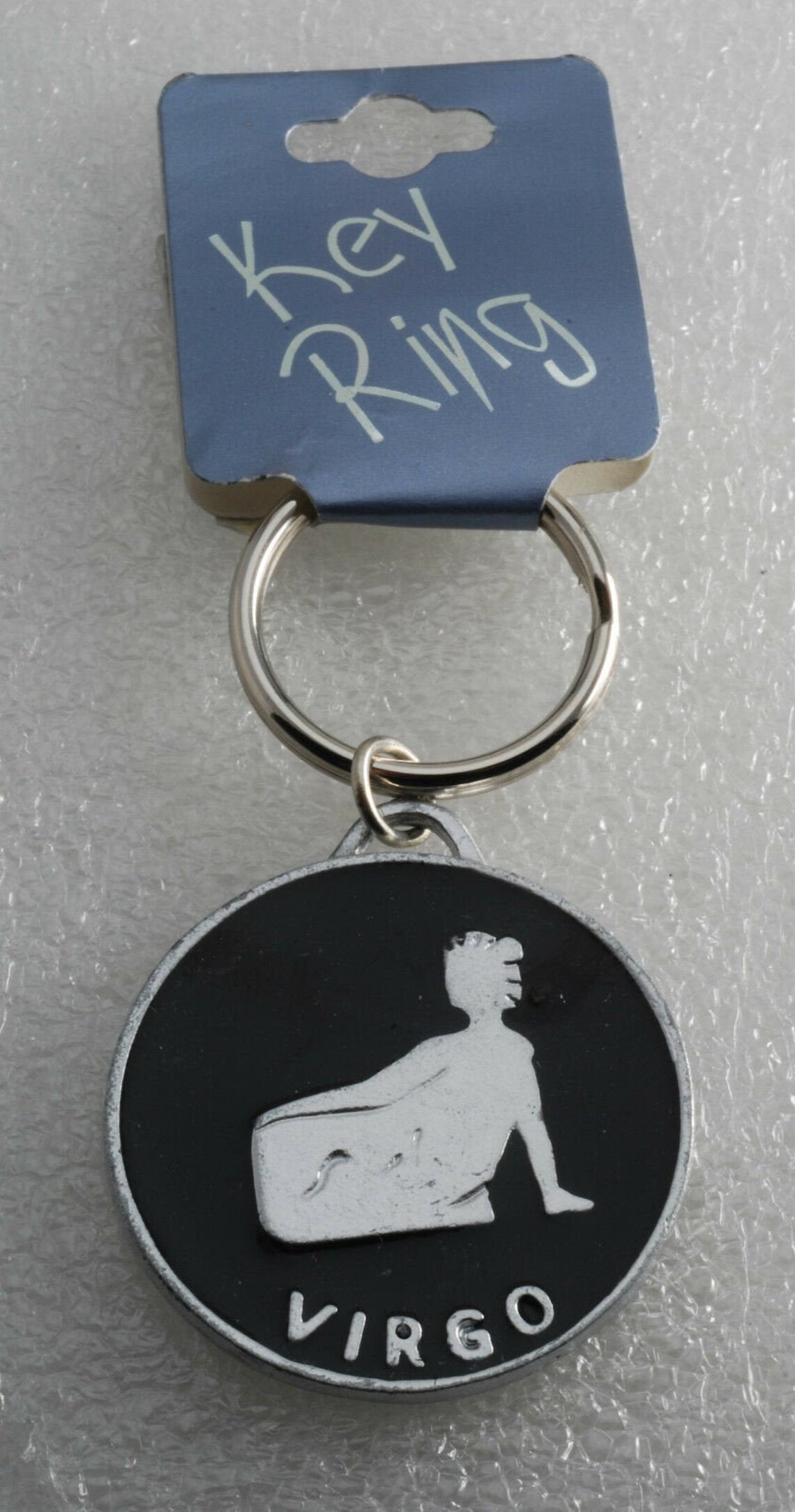 Taurus Astrology Key Chain Black & Silver Metal Zodiac - Etsy