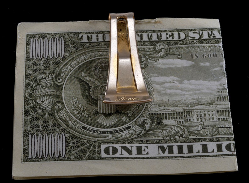 Very Old Antique ANSON Faded Gold Plated Dollar Sign Money Clip Used - Etsy
