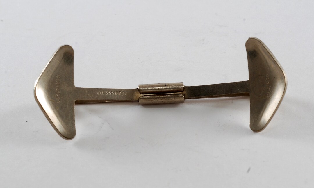 Vintage RINK-LESS, Collar Clasp, Collar Bar, Collar Stay, Silver Tone ...