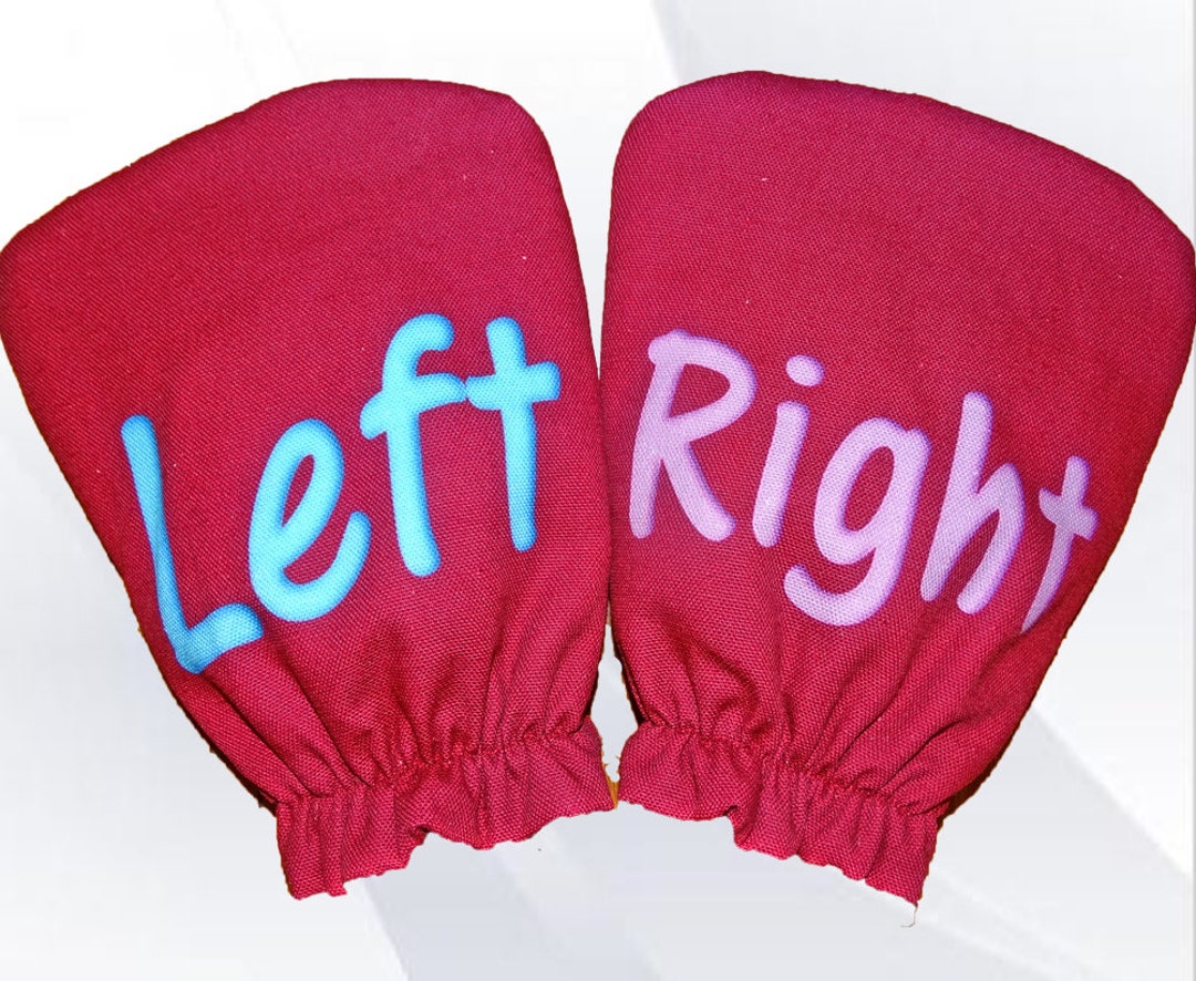 OBGYN Exam Stirrup Covers - Left Right on Cranberry - Etsy