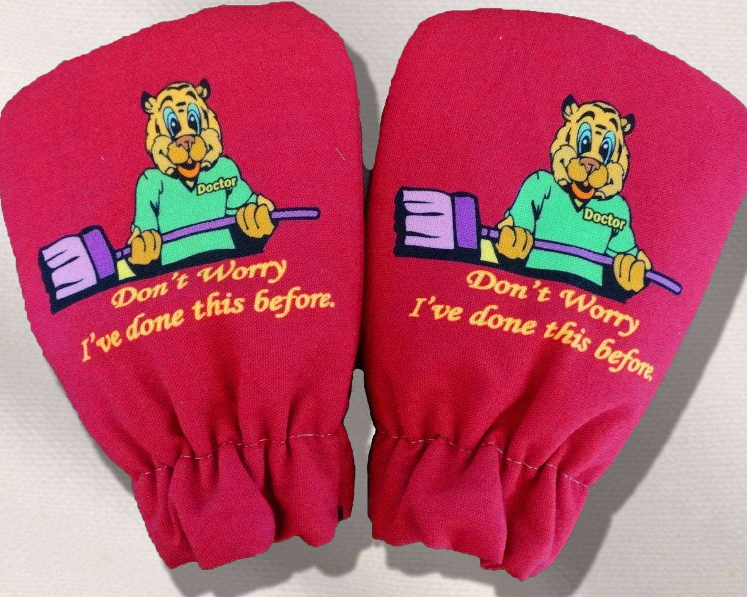 Gyn Stirrup Covers - Don't Worry - Cranberry - Etsy