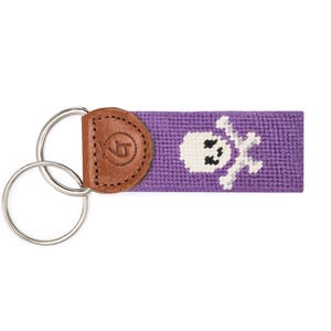 Jolly Roger Needlepoint Keyfob / Gifts Under 25 / Gifts for College ...