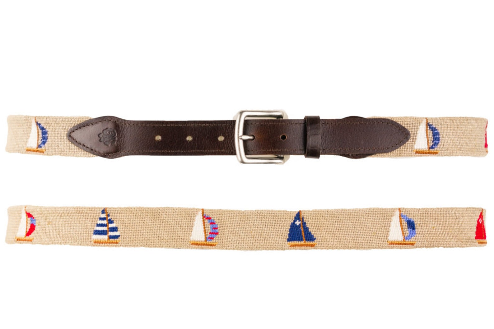 Nautical Needlepoint Belt / Sailboats Needlepoint Belt / Belts for ...