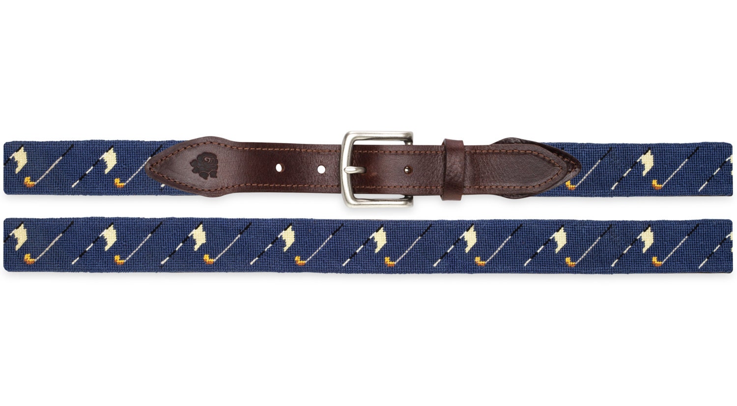 Golf Tees Embroidered Needlepoint Belt / Gift for Golf Lovers / Cigar ...