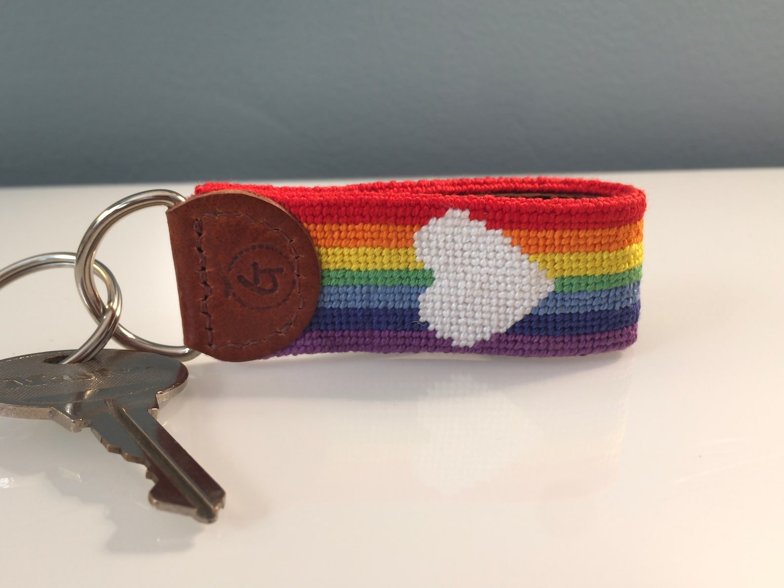 Gay Pride Gift / Gay Pride Needlepoint Key Fob / Lgbt / LGBT | Etsy