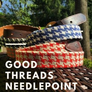 Union Jack Belt / British Flag Belt / Union Jack Needlepoint Belt ...
