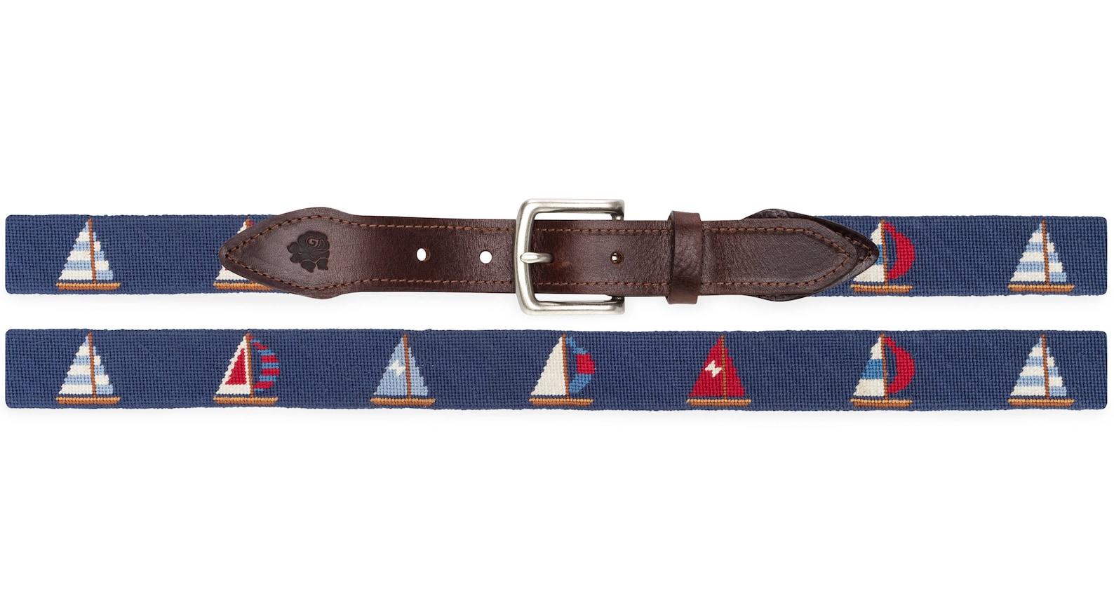 Nautical Needlepoint Belt / Sailboats Needlepoint Belt / Belts for ...