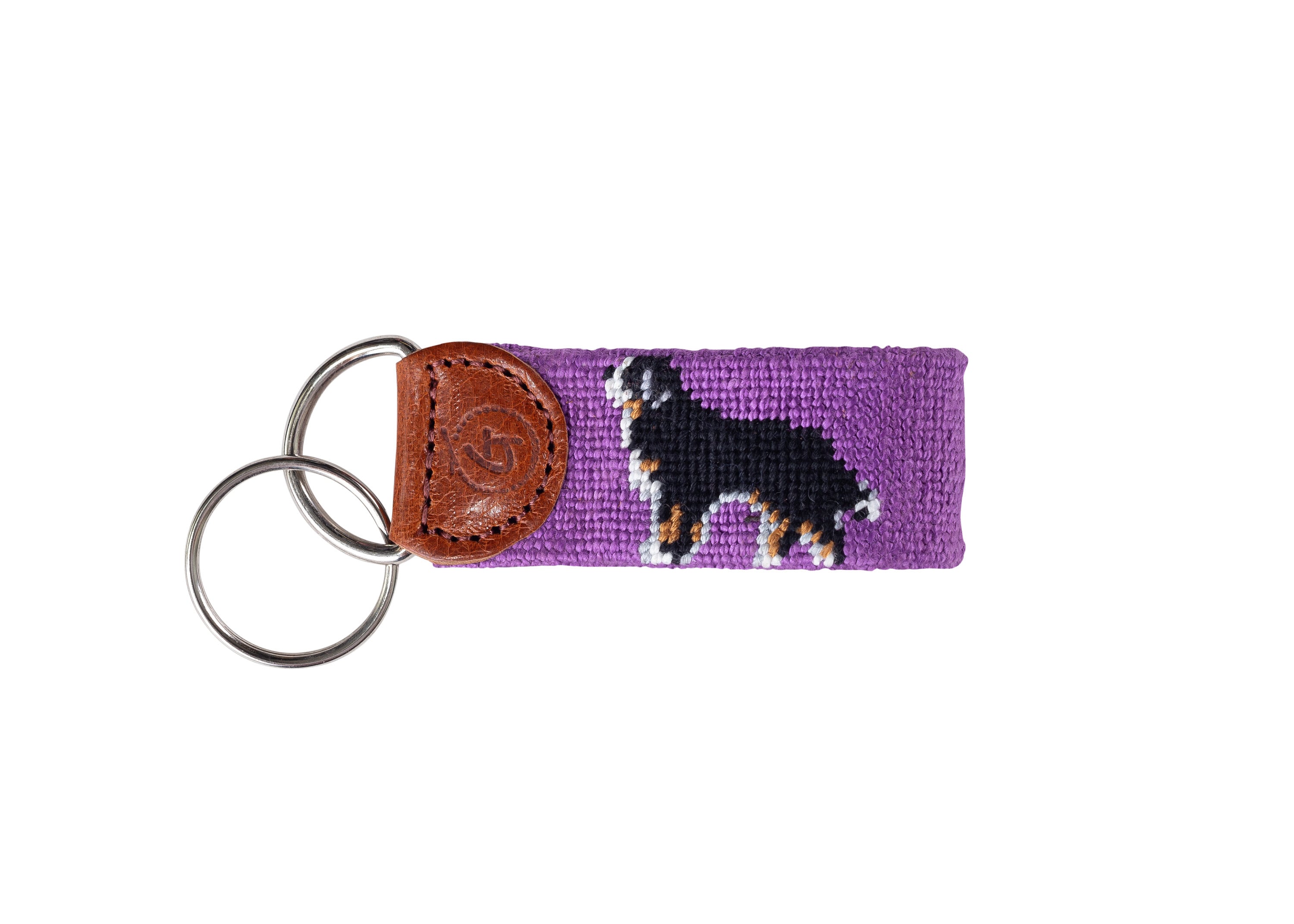 Bernese Mountain Dog Keychain / Needlepoint Key Fob / Dog | Etsy
