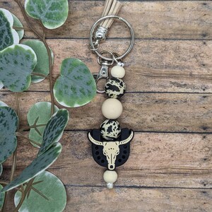 Western/cowboy Silicone Bead Keychain - Etsy