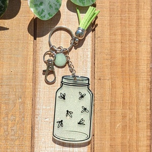 Glow in the Dark Firefly Keychains - Etsy