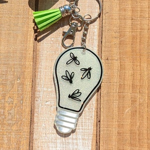 Glow in the Dark Firefly Keychains - Etsy