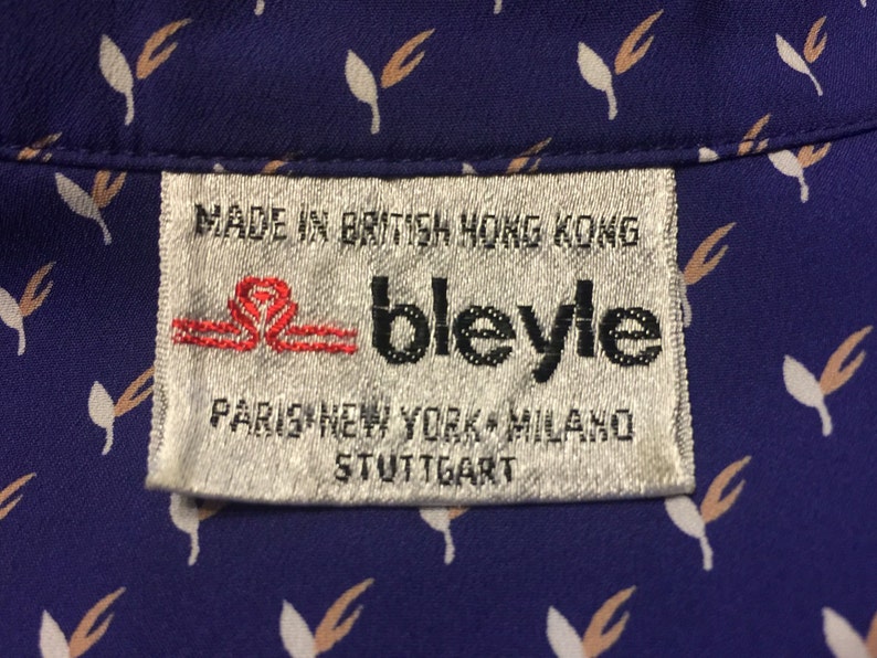 Vintage, Long Sleeve, Bleyle Bouse / Retro Fashion / Size 16 (fits Like ...