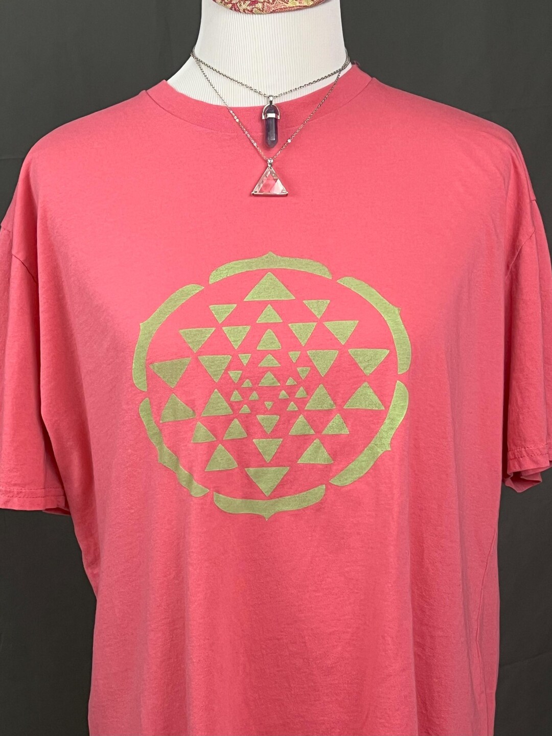 Sri Yantra and Merkaba, Crystal Infused Ink Organic Cotton Shirt - Etsy