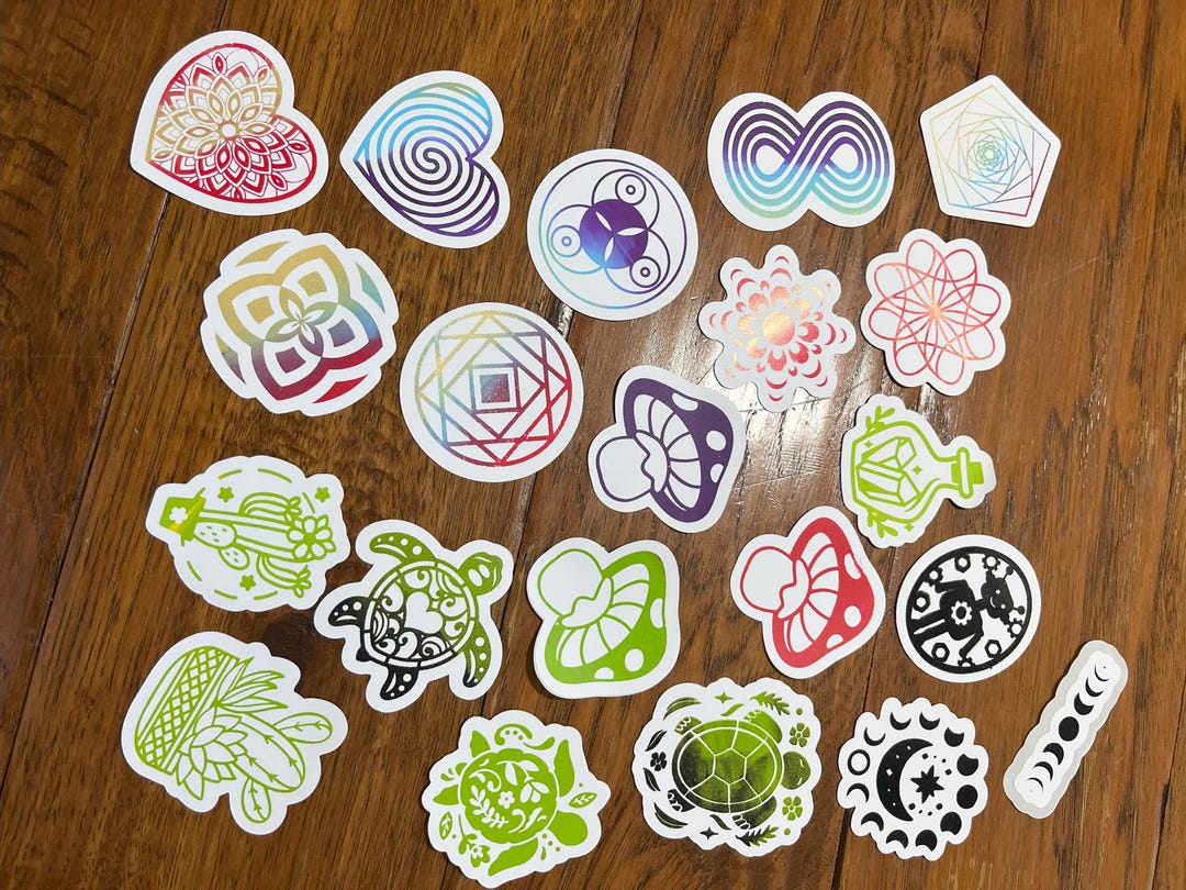 Crystal Infused Water Resistant Vinyl Stickers - Etsy