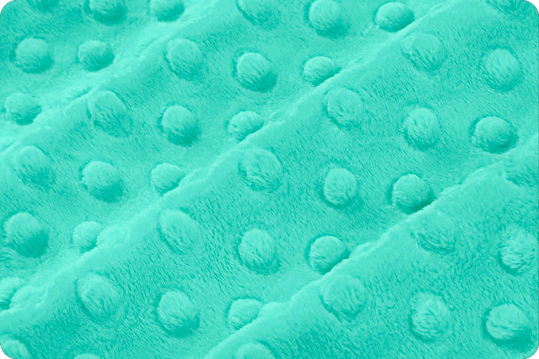 Aruba Dimple Dot Minky, Aqua Minky, by the Yard Shannon Fabrics Quality ...