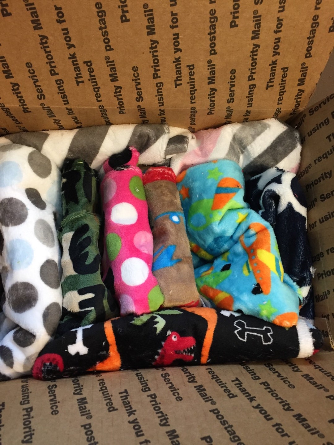 Minky Fabric Scraps, Print and Solid Minky Pieces, Destash Minky Fabric ...