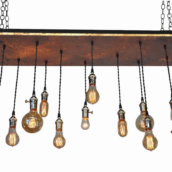 Industrial Chandelier - Etsy