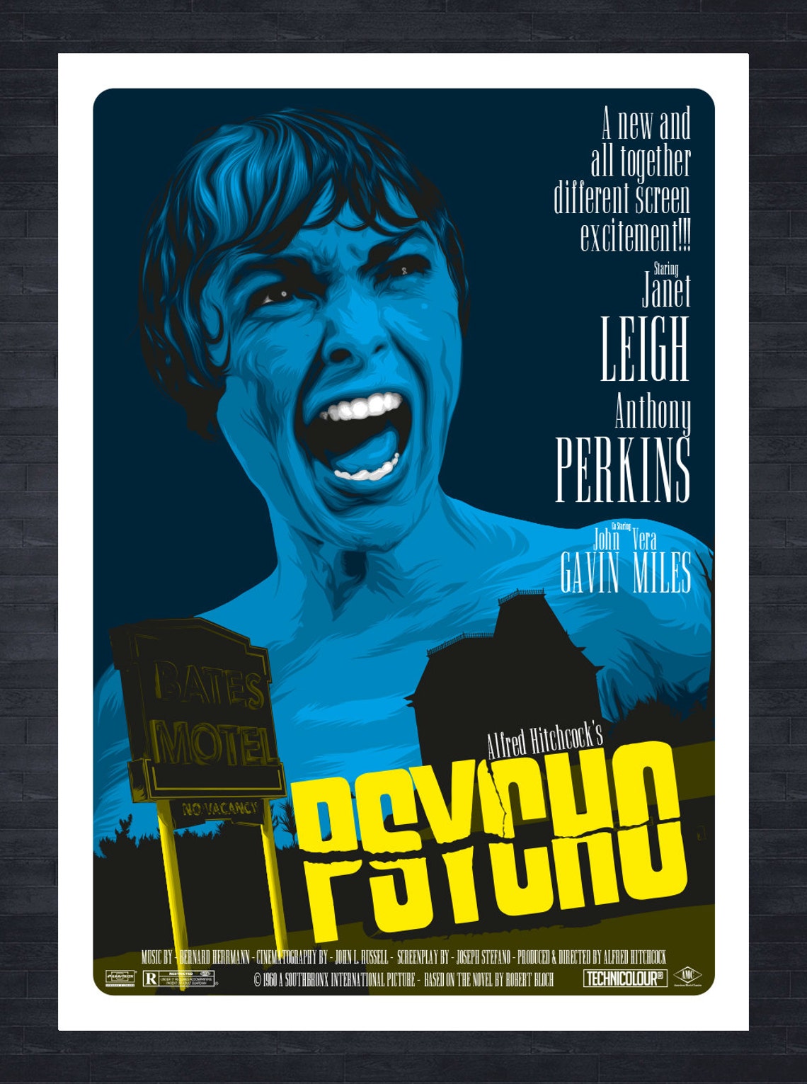Alfred Hitchcocks PSYCHO Poster - Etsy.de