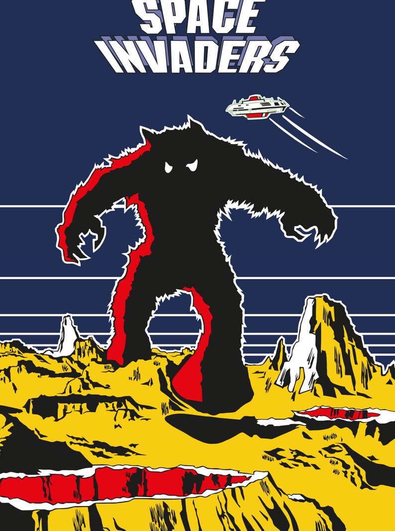 Space Invaders Arcade Machine Gaming Poster - Etsy Canada