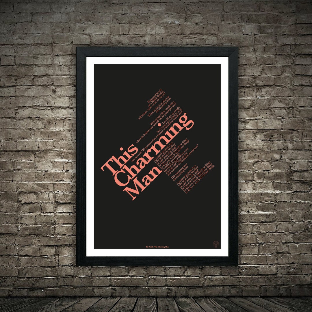 The Smiths This Charming Man Lyrics Poster Print - Etsy
