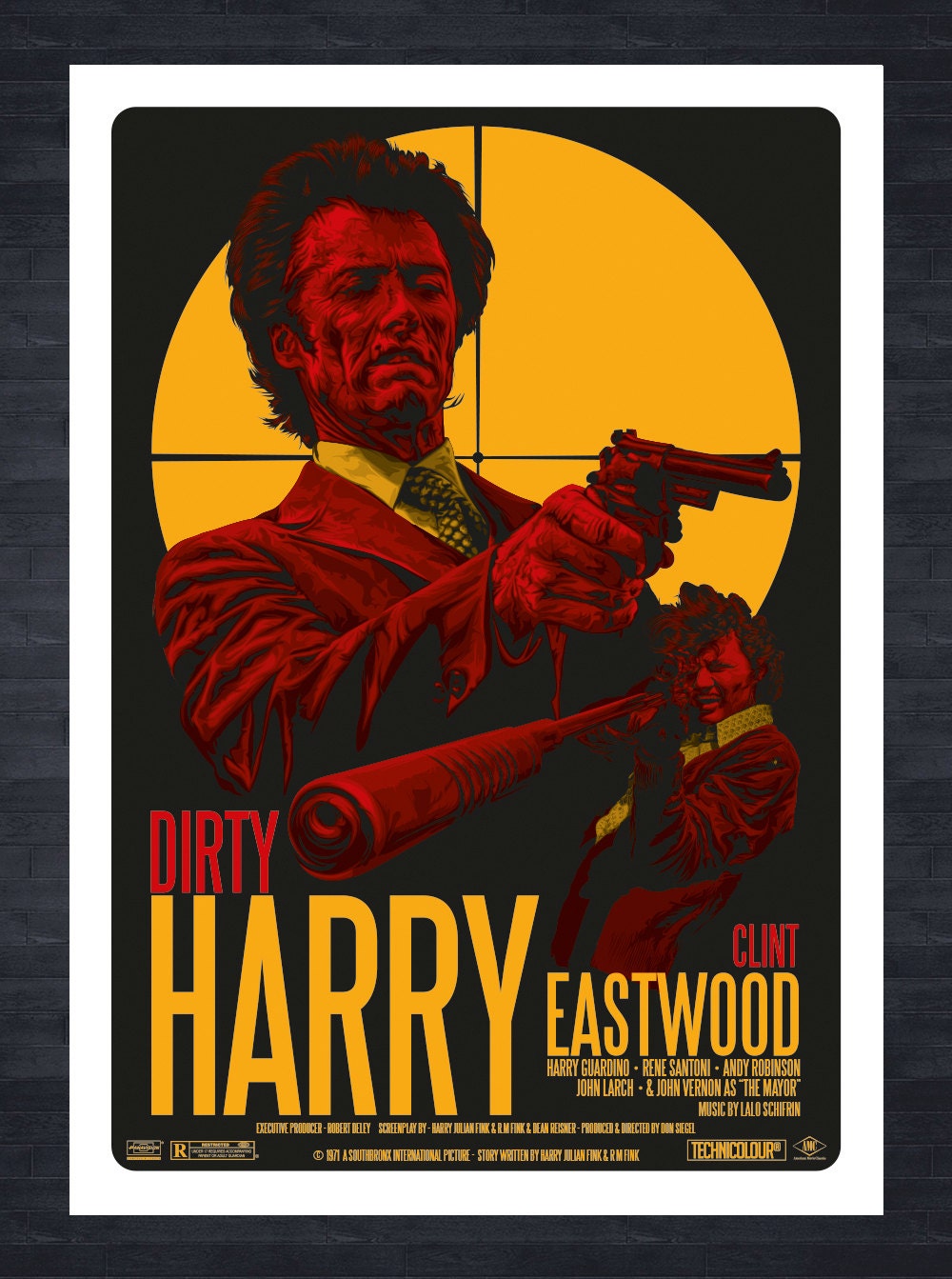 Dirty Harry Film Poster poster | Etsy