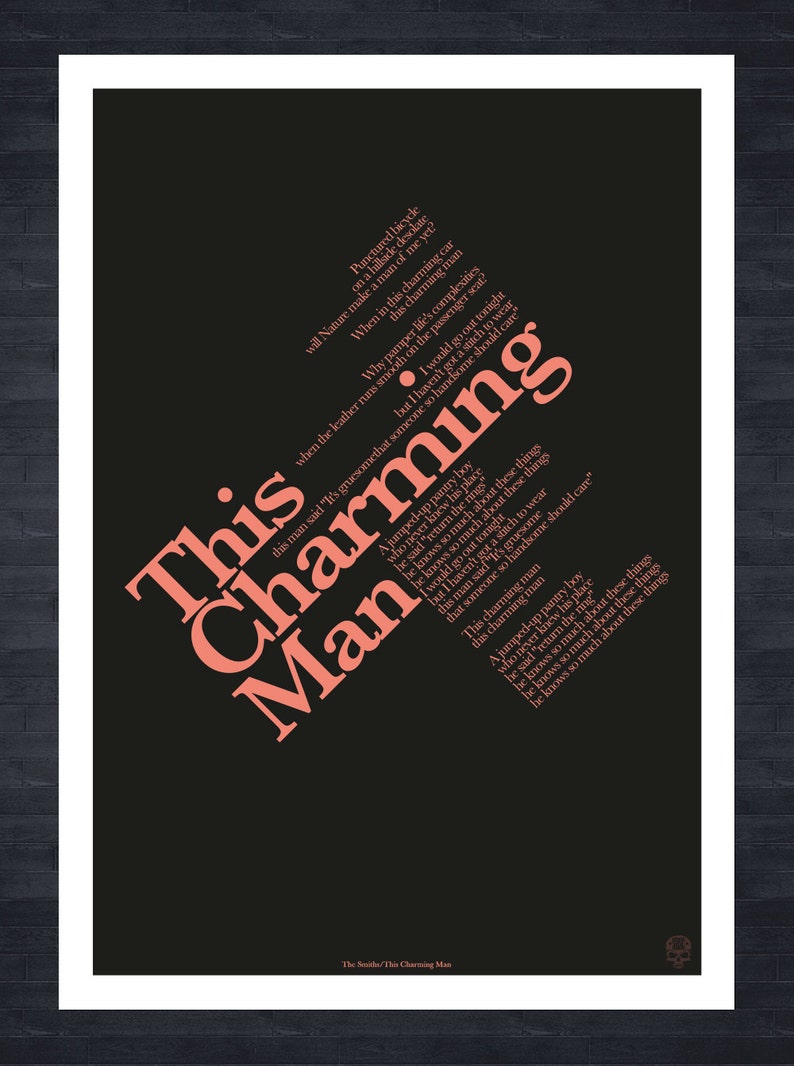 The Smiths This Charming Man Lyrics Poster Print - Etsy