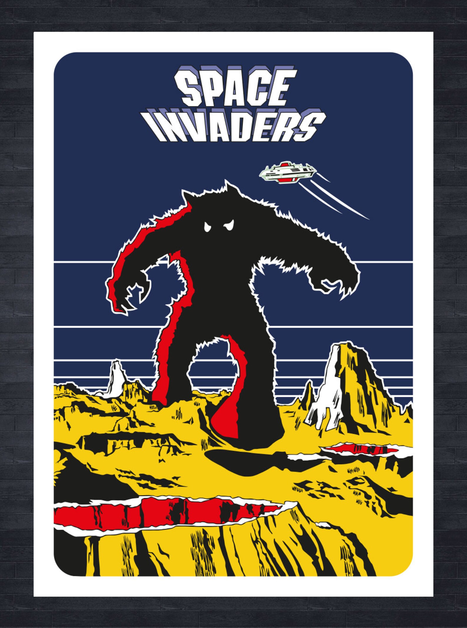 Space Invaders arcade machine gaming poster | Etsy