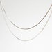Leah 2 Line Necklace, Sterling Silver, Silver Necklace, Dainty Layering ...