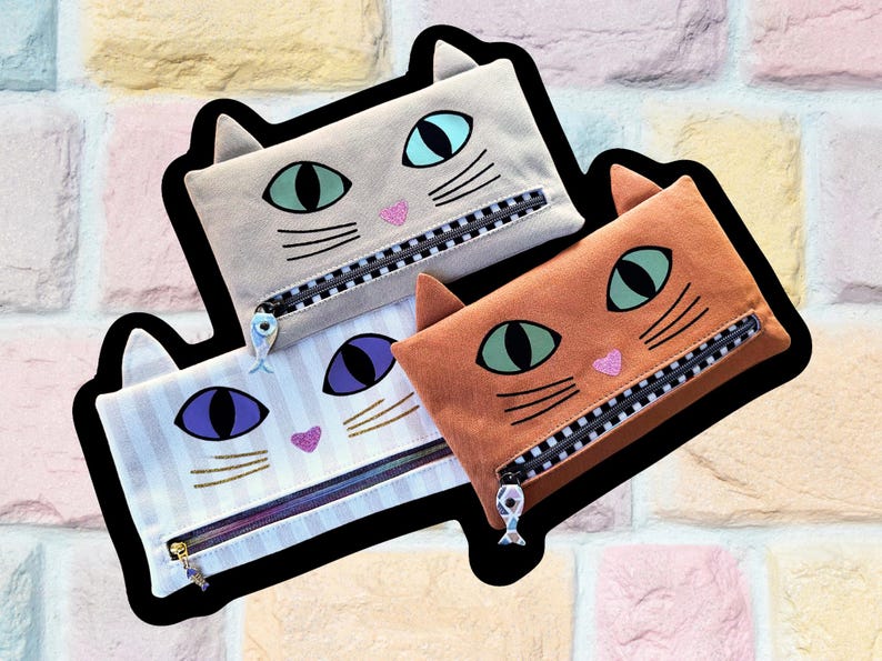 Hungry Cat Pouch - Sewing Pattern - Etsy