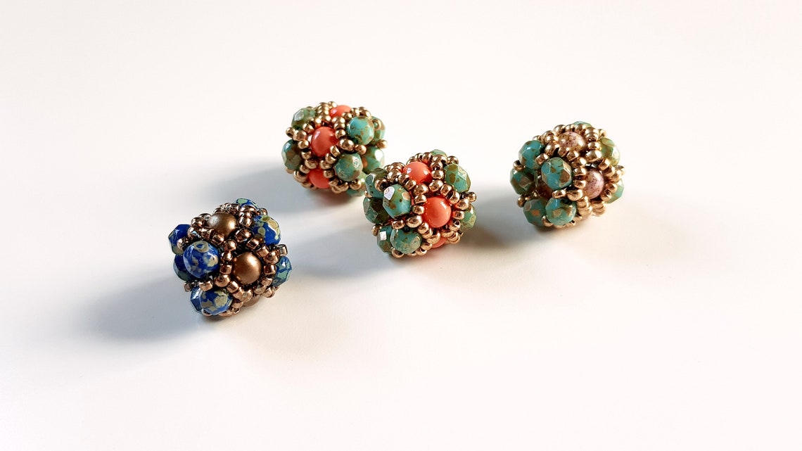 Barrel Bead Beaded Bead Tutorial - Etsy