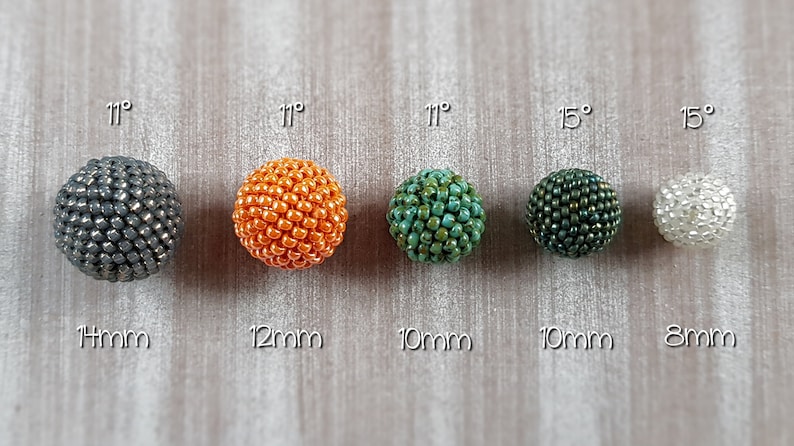 Small Beaded Bead Tutorial - Updated to Include Larger Beads and ...