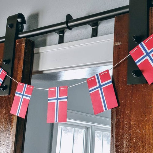 Norwegian Flags Garland or Scandinavian Nordic Traditional - Etsy