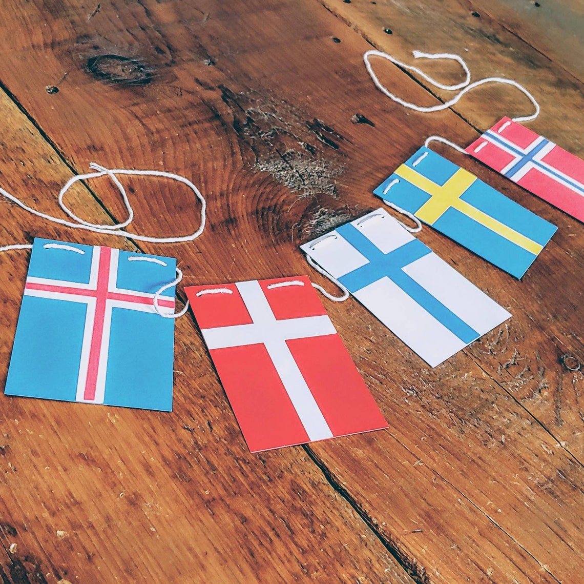 Nordic Flags Garland or Scandinavian Traditional Paper Bunting ...