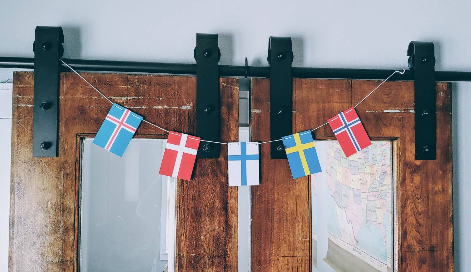 Nordic Flags Garland or Scandinavian Traditional Paper Bunting ...