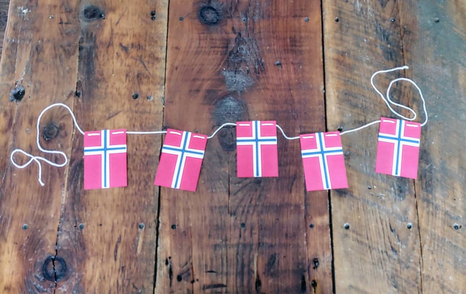 Norwegian Flags Garland or Scandinavian Nordic Traditional - Etsy