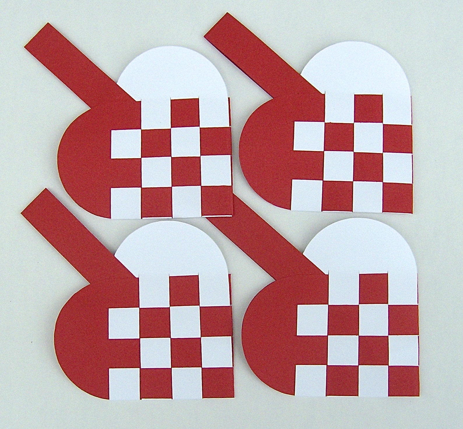 Danish Woven Heart Decoration SET OF 4 Christmas Ornament Nordic ...