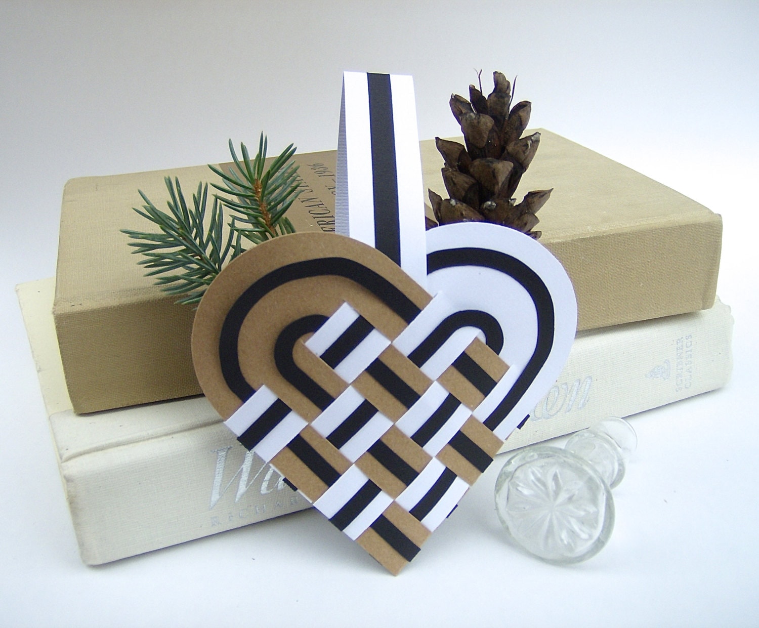 Danish Christmas Ornament SET OF 4 Scandinavian Woven Heart - Etsy